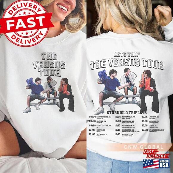 Tops | Sturniolo Triplets Iconic Shirt 2 Side The Versus Tour Concert ...